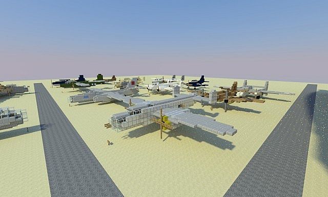ChriZ's Military Aircraft Replicas Minecraft Map