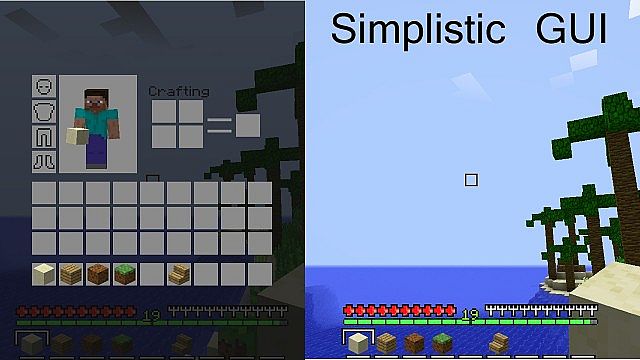 Simplistic GUI Minecraft Texture Pack