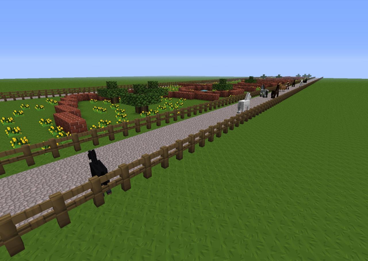 Horse race track Minecraft Map