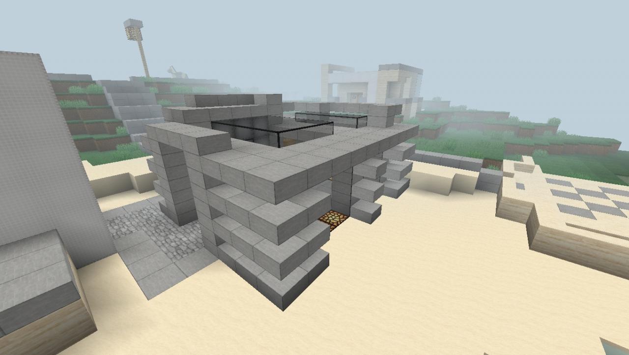 Modern House 4/ Garage Minecraft Map