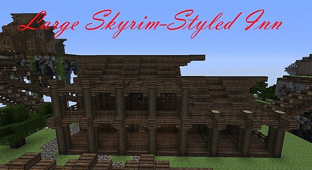 Large Skyrim-Styled Inn Minecraft Map