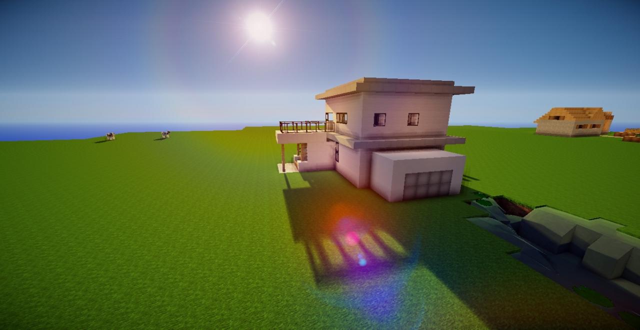 Riverside-A Modern House Minecraft Map