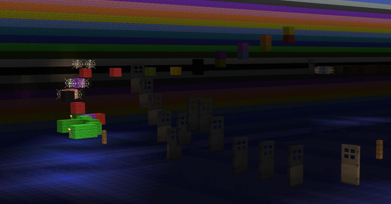 Rainbow Parkour Map Minecraft Map