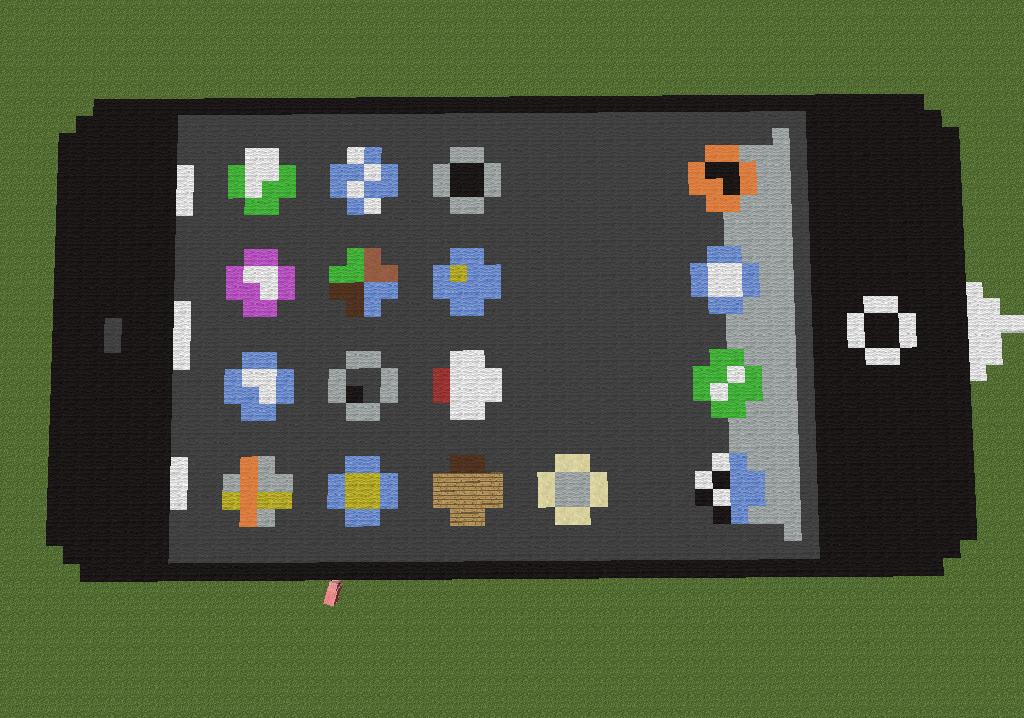 Giant iphone Minecraft Map