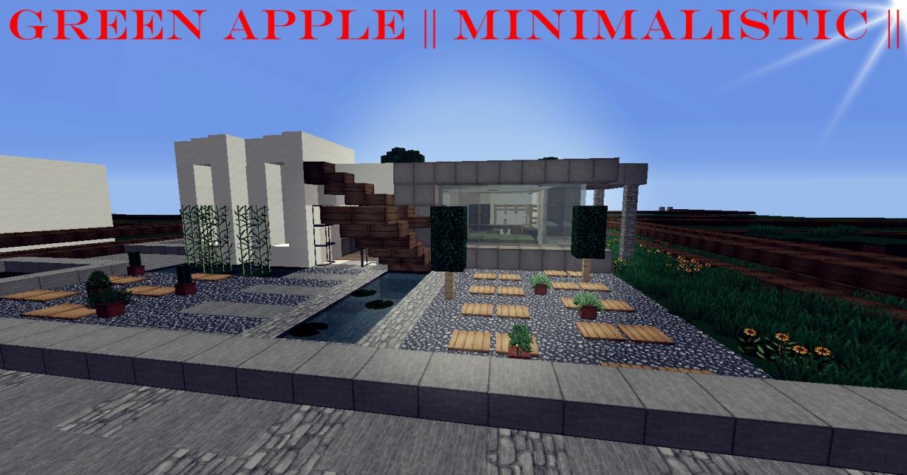 Green Apple || Modern Home || Minecraft Map