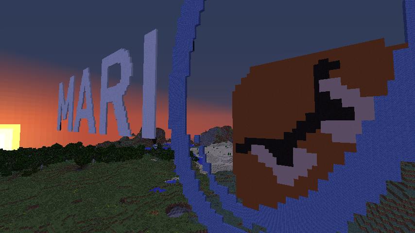 Mari0 Logo Minecraft Map