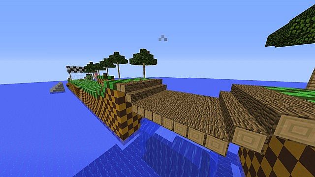 Green Hill Zone Race Map: SONIC IN MINECRAFT! Minecraft Map
