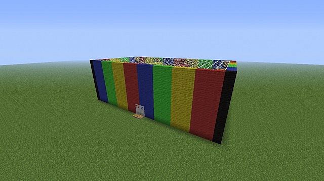 Rainbow House Minecraft Map