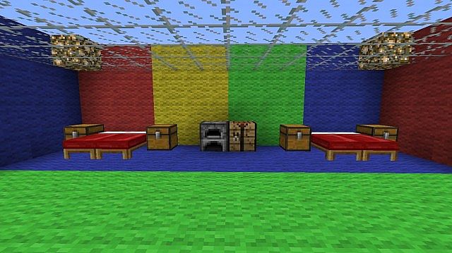 Rainbow House Minecraft Map