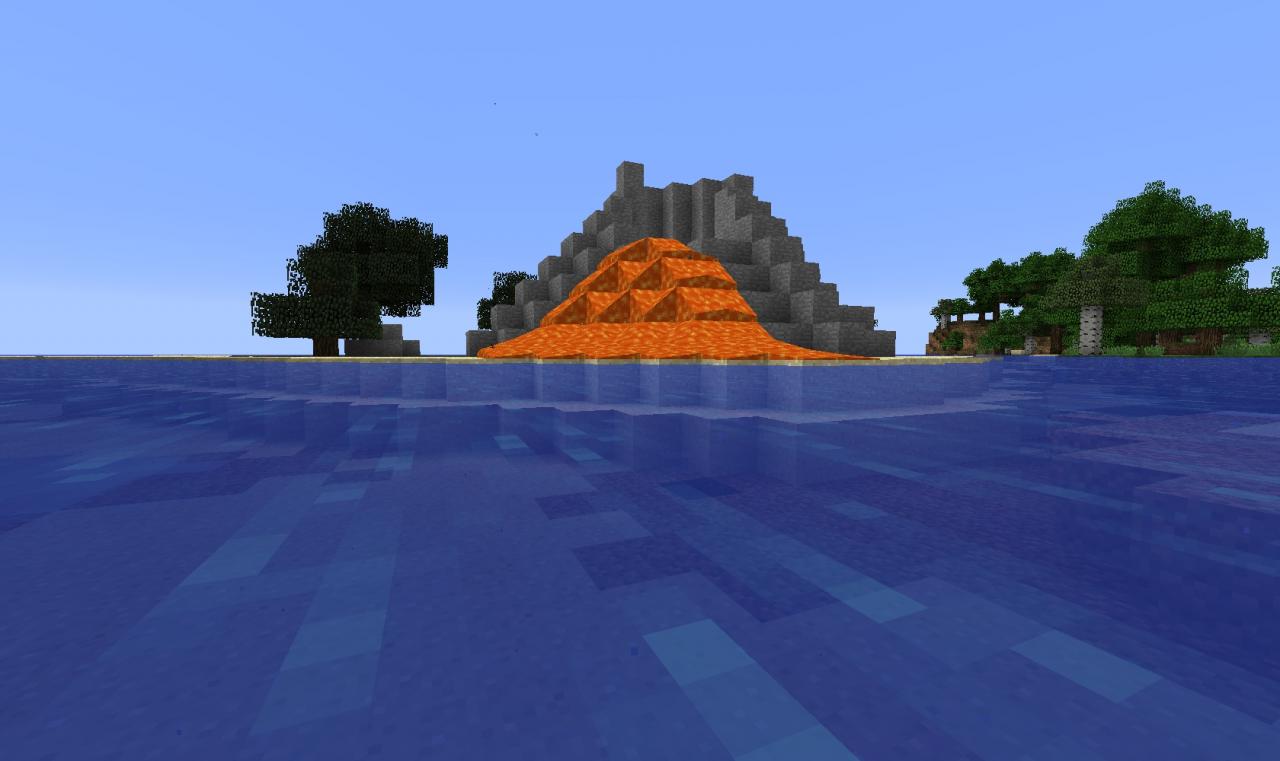 Volcano Island Minecraft Map