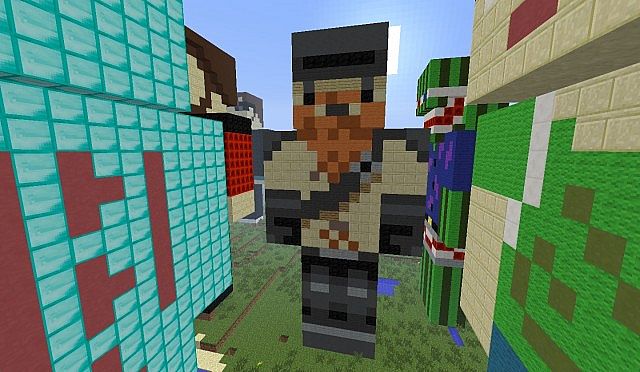 Giant Skin Builds +More Minecraft Map