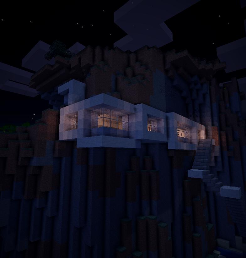 Modern Cliffside House Minecraft Map