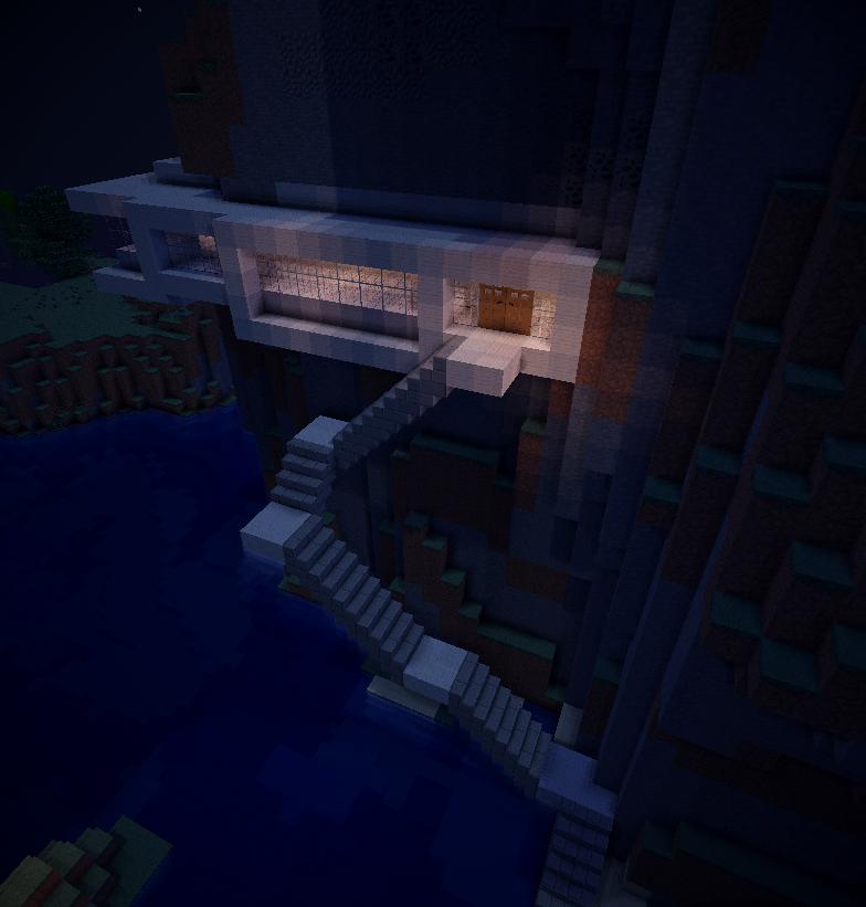 Modern Cliffside House Minecraft Map