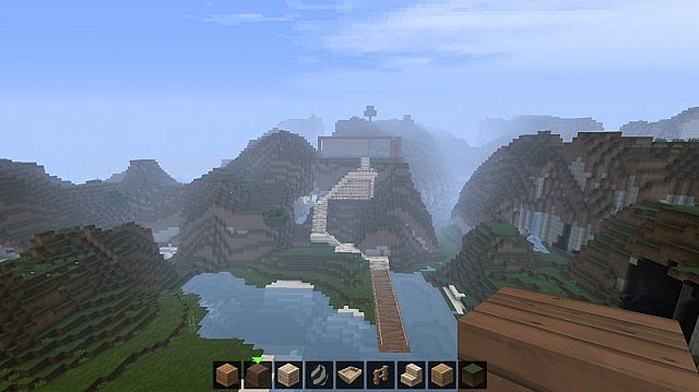 Yelhsa: A modern Hilltop Build Minecraft Map