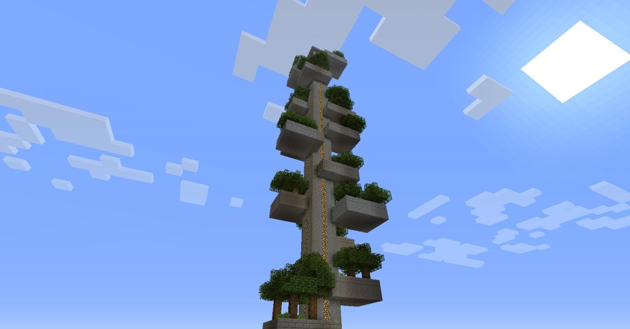 Huge Minecraft Tower -With DOWNLOAD LINK! Minecraft Map