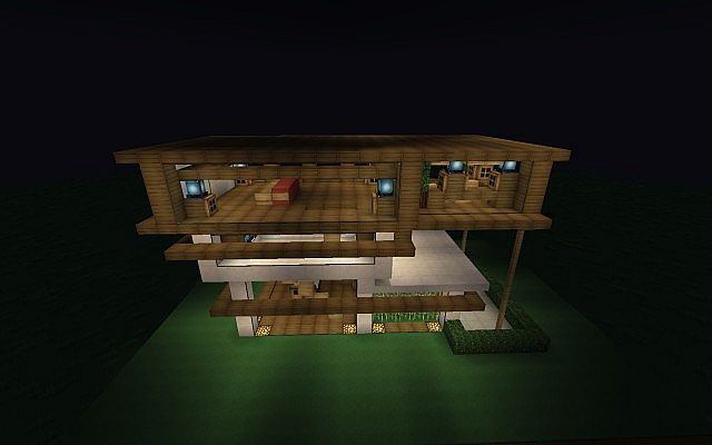 Modern Spruce Home Minecraft Map