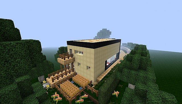 Unique Modern House Minecraft Map