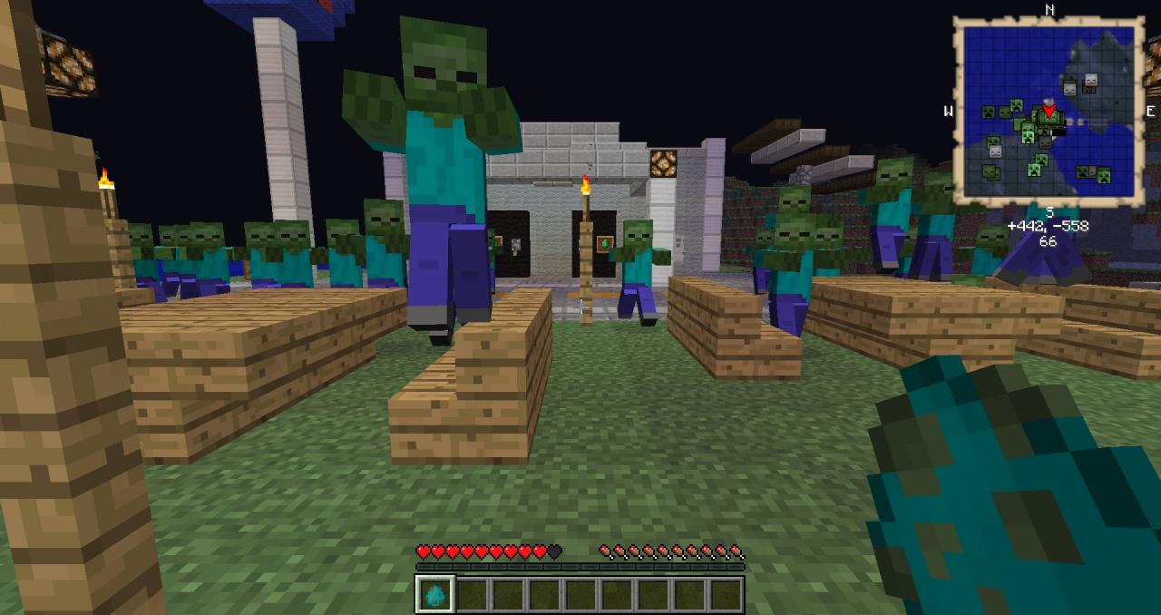 ZombieTownUSA gas station Minecraft Map