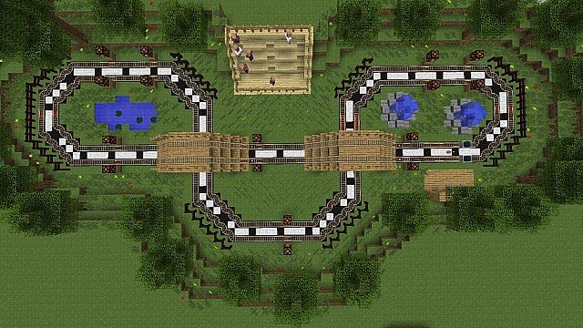 Minecart racing v1.0 Minecraft Map