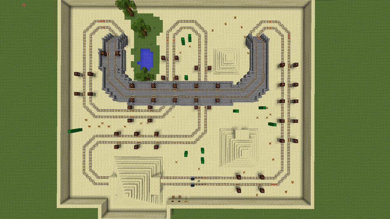 Minecart racing v1.0 Minecraft Map