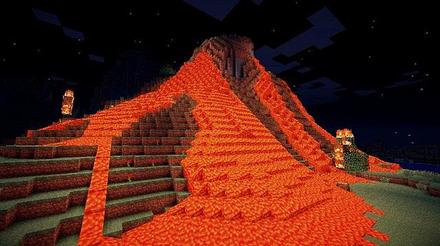 Big Volcano. Minecraft Map