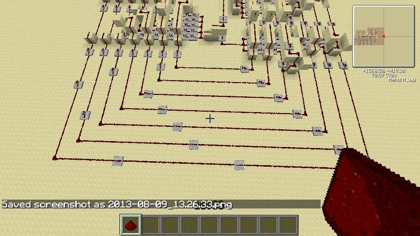 Number displaying screen 0-9 Minecraft Map