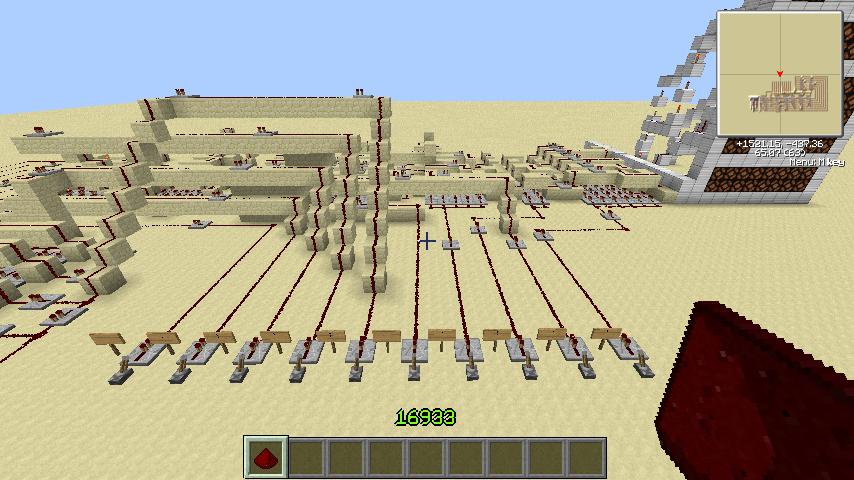 Number displaying screen 0-9 Minecraft Map