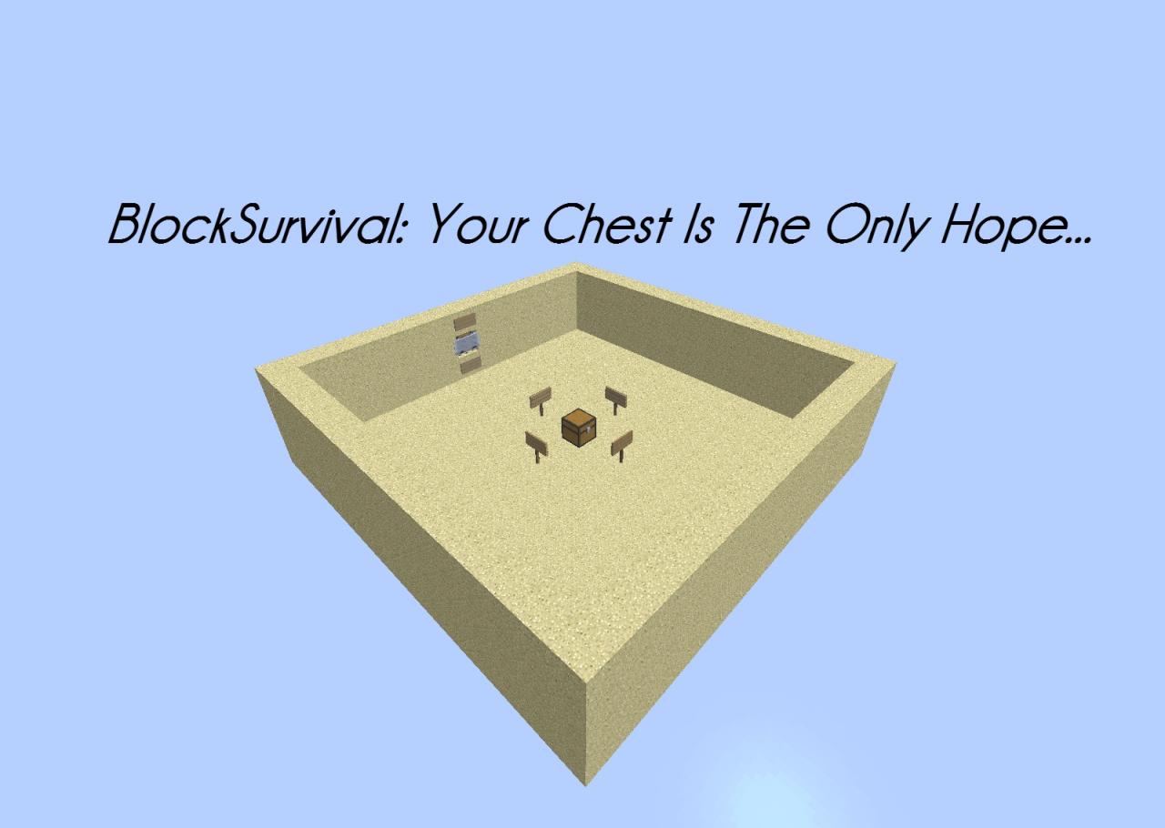 Block Survival Minecraft Map