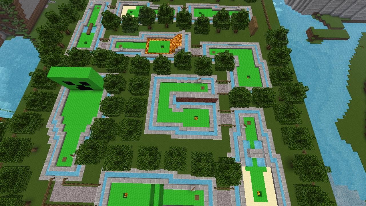 Creeper Creek Mini-Golf Course Minecraft Map
