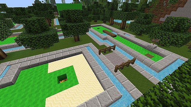 Creeper Creek Mini-Golf Course Minecraft Map
