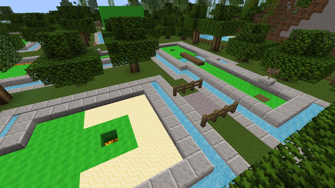 Creeper Creek Mini-Golf Course Minecraft Map