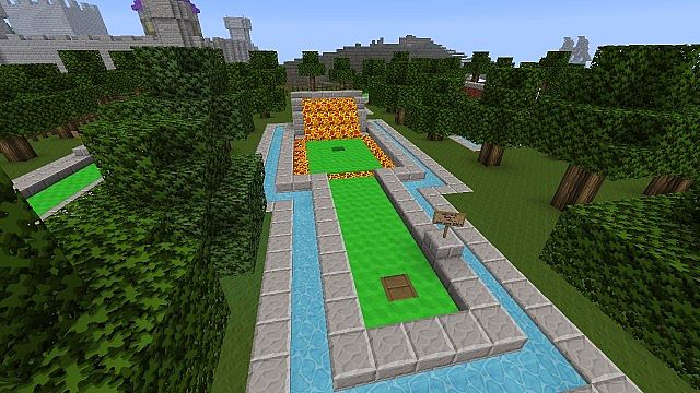 Creeper Creek Mini-Golf Course Minecraft Map