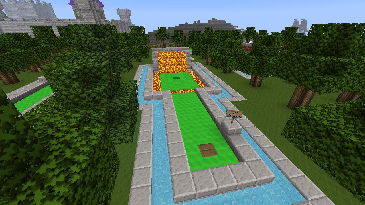 Creeper Creek Mini-Golf Course Minecraft Map