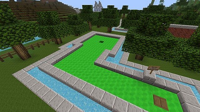 Creeper Creek Mini-Golf Course Minecraft Map