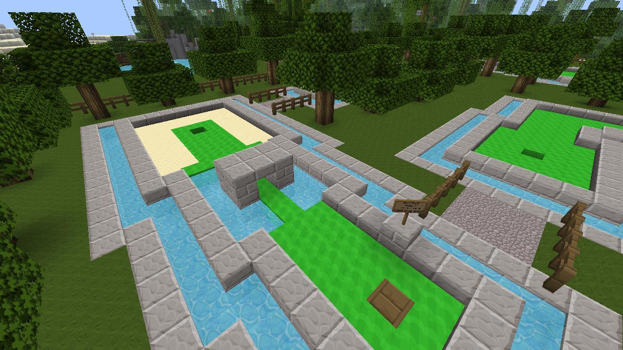Creeper Creek Mini-Golf Course Minecraft Map