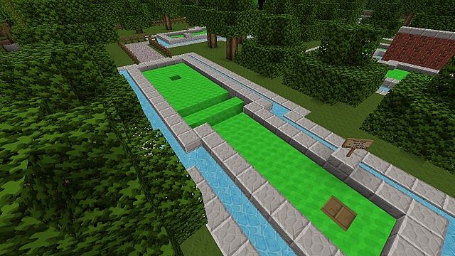 Creeper Creek Mini-Golf Course Minecraft Map