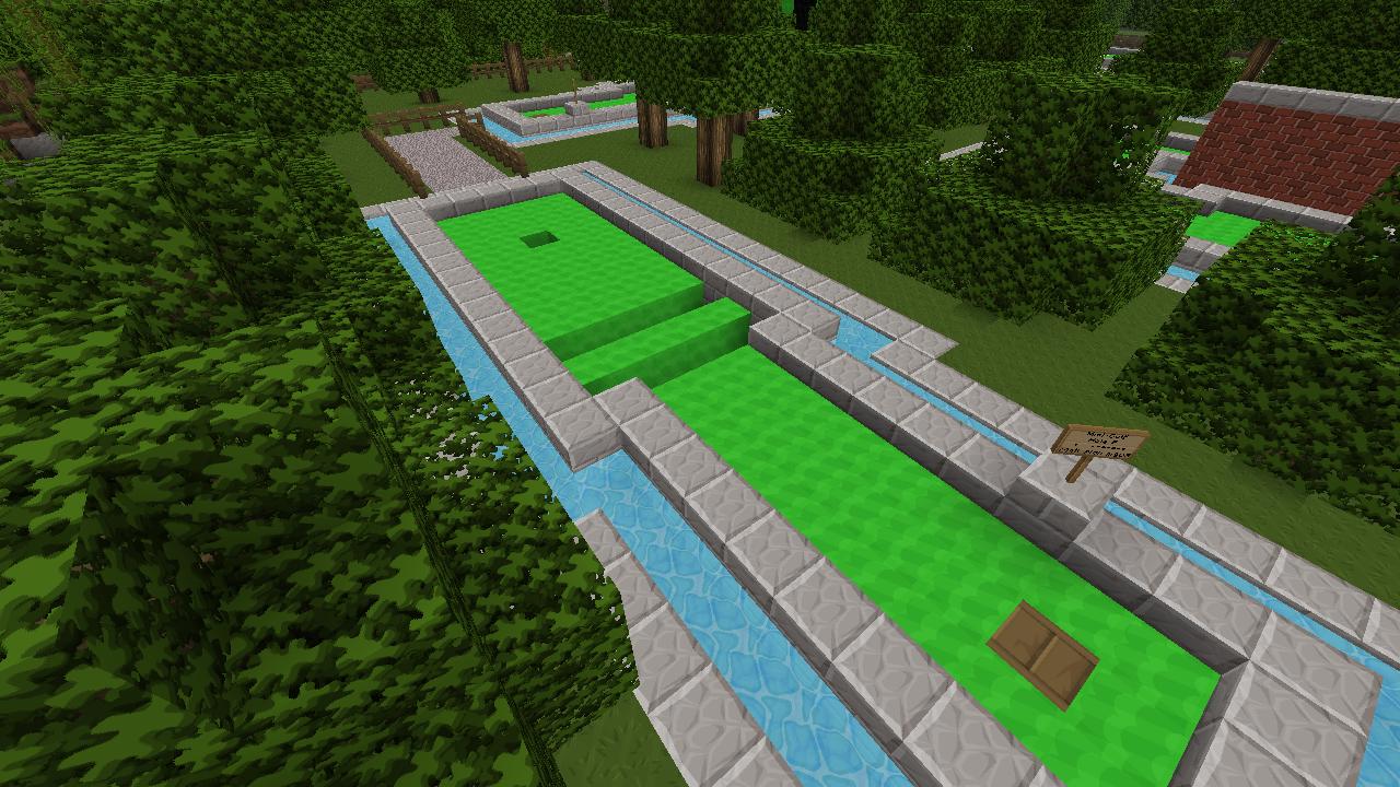 Creeper Creek Mini-Golf Course Minecraft Map