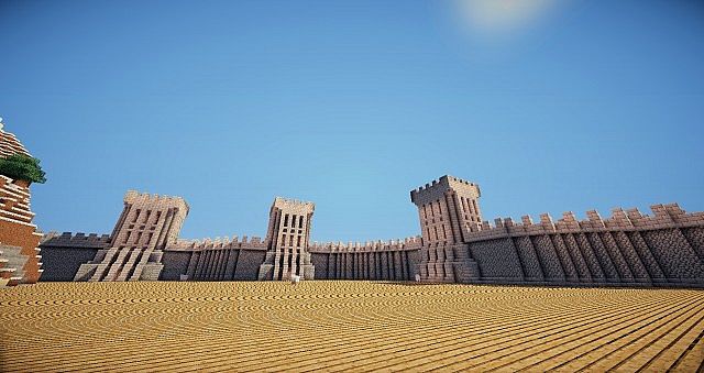 castle in the snow. Minecraft Map