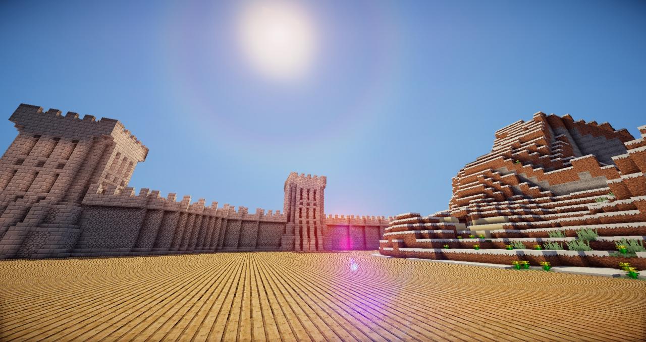 castle in the snow. Minecraft Map