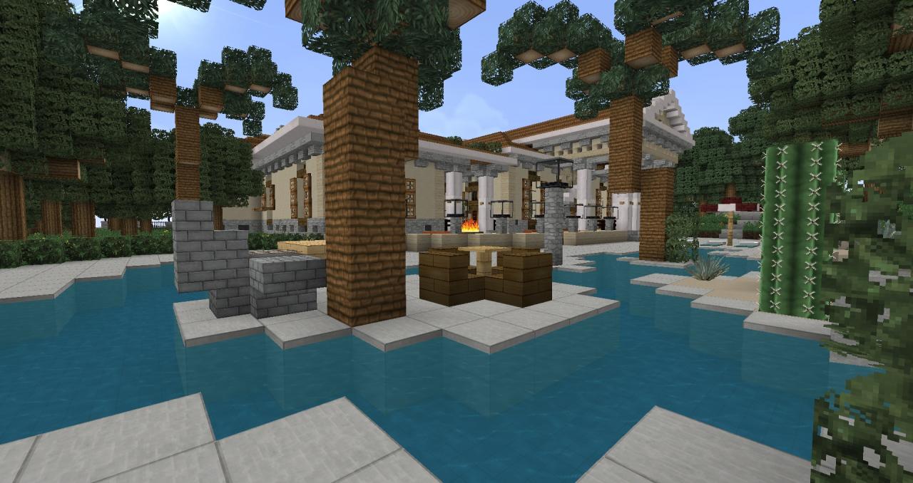 Mediterranean Mansion Minecraft Map