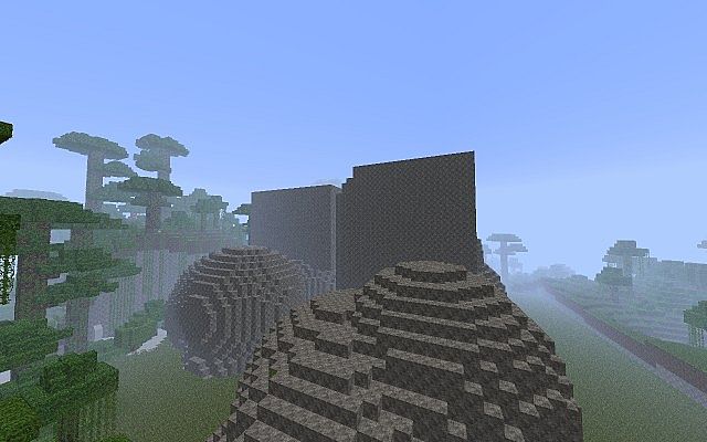 weird castle Minecraft Map