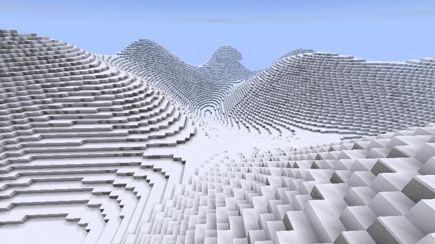 [Custom Terrain] Icey Nightmare - Huge snow hills and trenches ...