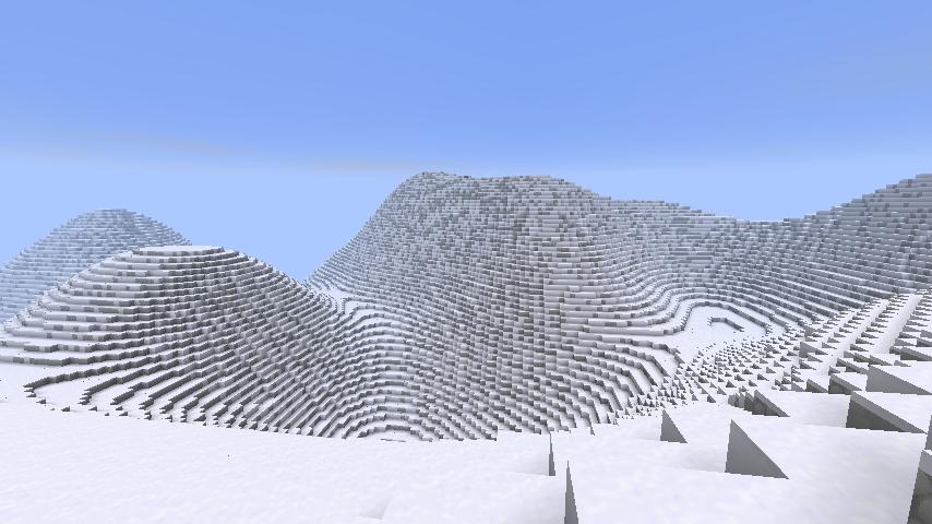 [Custom Terrain] Icey Nightmare - Huge snow hills and trenches ...