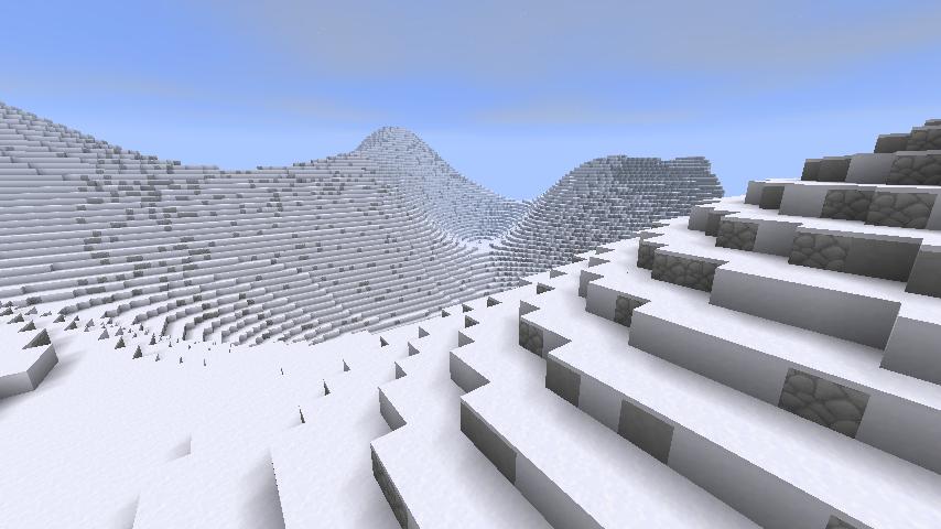 [Custom Terrain] Icey Nightmare - Huge snow hills and trenches ...