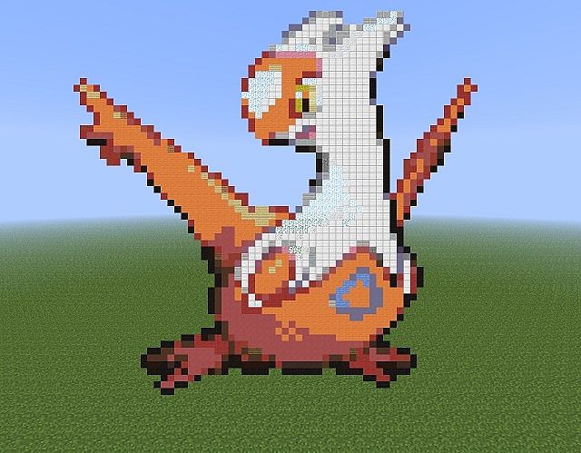 My Latias Pixel Art Minecraft Map