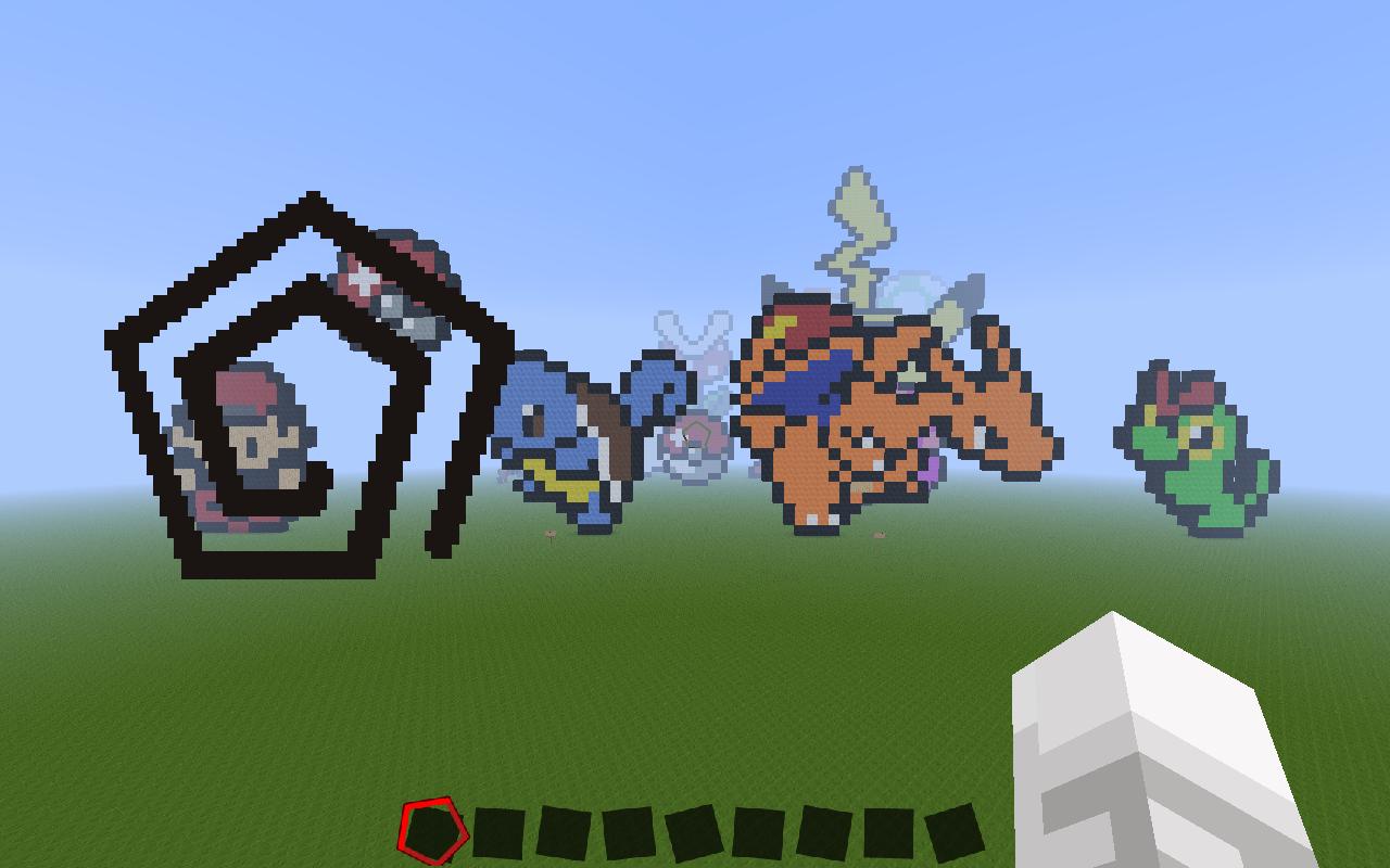 Pixel art........ Minecraft Map