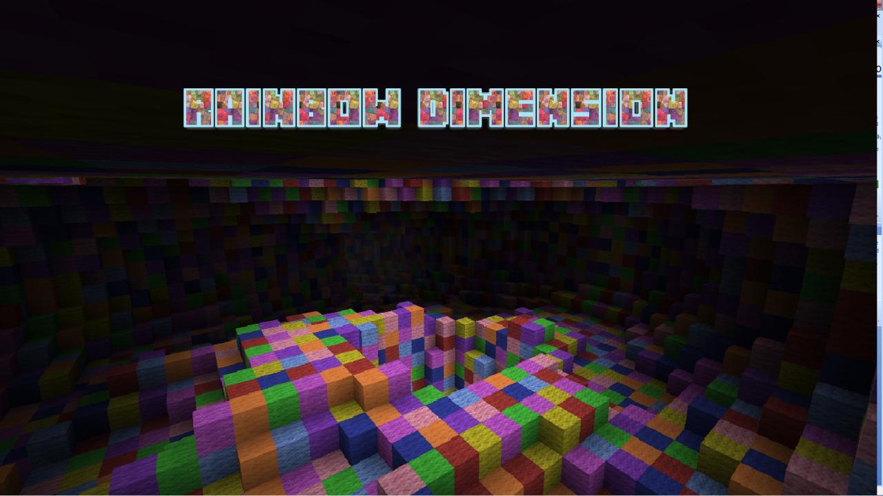 The Rainbow Dimension [Game Map] Minecraft Project