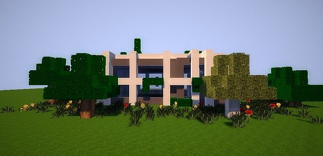 Modern Bush House Minecraft Map