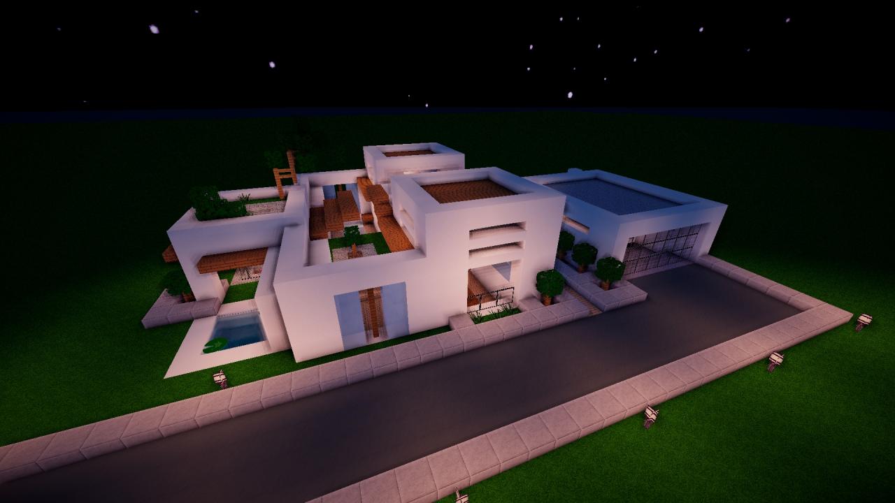 Modern Open Complex House Minecraft Map