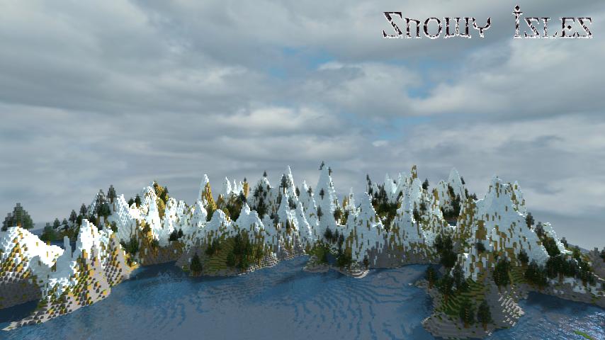 Custom Terrain - Snowy Mountians Minecraft Map